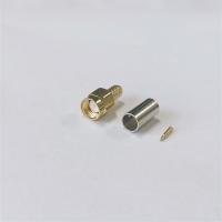 China SMA Crimp Connector 50 Ohm RF Male Connector DC-6GHz SMA-C-J-3  For RG58 LMR200 Coaxial Cable for sale