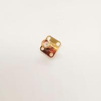 China SMA Female Connector DC-6GHz Gold-Plated Brass 4 Hole Flange Mount for RF Applications for sale