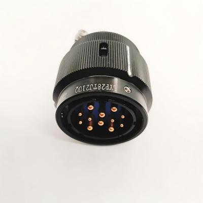 China LYP Series Aviation Plug Connector 12 Pin Male Circular Connector with 1500V Withstand Voltage and Aluminum Alloy Body for sale