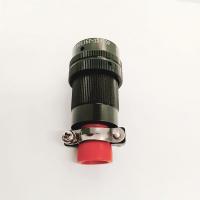 China Aluminum Alloy Aviation Plug Connector Circular 10 Pin Plug Connector Small  With Backshell for sale