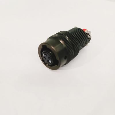 China Female Aviation Plug Connector 4 Pin Jack Circular Connector with Aluminum Alloy Shell 1500V Withstand Voltage -55℃~+125℃ Working Temperature for sale