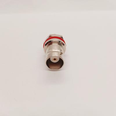 China 50 ohm BNC Connector with Gold-plated Brass and PTFE Insulator for RF Applications for sale