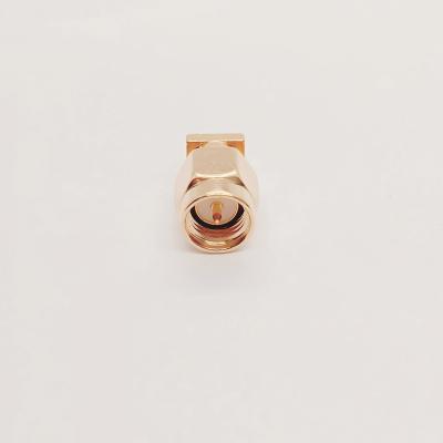 China SMA-JEP SMA Male Edge Mount PCB Connector DC-6GHz with Gold-plated Brass and PTFE Insulator for sale