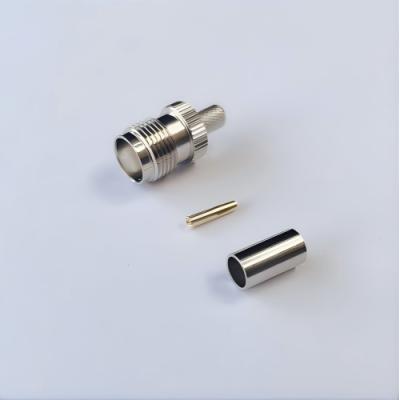 China 50 Ohm TNC Female Connector DC-6GHz Waterproof RF Coaxial Connector for RG58 Cable for sale