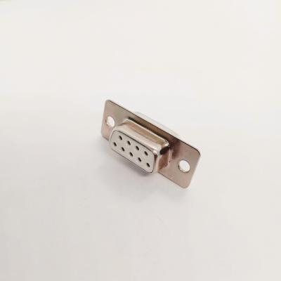 China D-SUB Connector DB-9K 9 Pin Female Soldering Type for Industrial Equipment and RS-232 Communication for sale