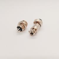 China IP 65 Aviation Plug Connector GX12-4 Pin with 1500V Withstand Voltage and Aluminum Alloy Body for sale