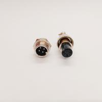 China IP 65 Aviation Plug Connector GX12-4 Pin with 1500V Withstand Voltage and Aluminum Alloy Body for sale