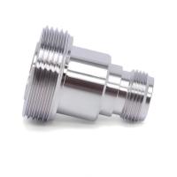 China DC-6GHz 50 ohm Gold-plated Brass RF Adapter DIN/N-KK Female to Female Coaxial Adapter for sale