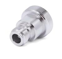 China DC-6GHz 50 ohm Gold-plated Brass RF Adapter DIN/N-KK Female to Female Coaxial Adapter for sale