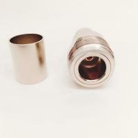 China Nickel Plated Brass Female N Type Crimp Connector for LMR 400 Coaxial Cables - RF N Connector for sale