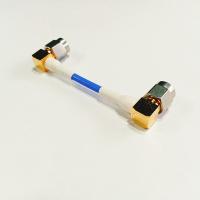 China Right Angle RF Cable Assembly SMA Male to Male DC-18G with Gold Plated Brass Connectors for sale