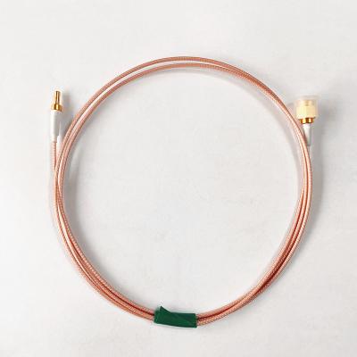 China Gold Plated Brass RF Cable Assembly with DC-6G Frequency Range and Low VSWR ≤1.25 for SMA Male to SMBM Male Connectors for sale