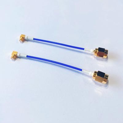 China Right Angel RF Cable Assembly SMA Custom RF Cable Assemblies With 086/RG141 Coaxial Cable for sale