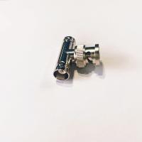 China T-Joint RF Adapter BNC Male to Female with DC-4GHz Range Gold-Plated Brass and VSWR ≤1.3 for sale