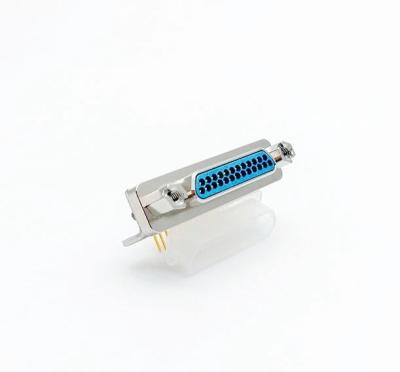 China Miniature 25 Pin Male J30J Connector with 1.27mm Pitch Metal Casing and Precision Twist Pins for sale