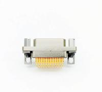 China Miniature 25 Pin Male J30J Connector with 1.27mm Pitch Metal Casing and Precision Twist Pins for sale