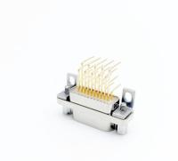 China Female 21 Pin Micro D Connector 3A Right Angle PCB Connector Insertion Type J30J-21ZKWP7 for sale