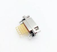 China Female 21 Pin Micro D Connector 3A Right Angle PCB Connector Insertion Type J30J-21ZKWP7 for sale