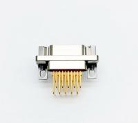 China Female 21 Pin Micro D Connector 3A Right Angle PCB Connector Insertion Type J30J-21ZKWP7 for sale