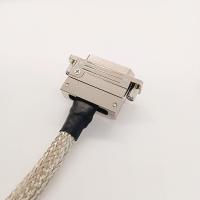 China Metal Electrical Plug Connector 9 Pin - 144 Pin Mini D Connector With Shielding Braid Cable Clipper for sale