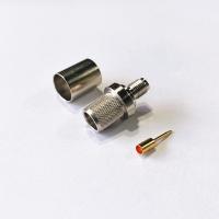 China ODM SMA Female Crimp Connector with Nickel-plated Brass and PTFE Insulator for DC-6GHz RF Coaxial Applications for sale