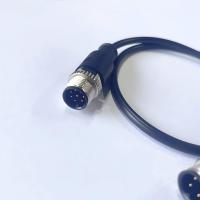 China ODM M12 Cable Assembly DC-6G Frequency Range Gold Plated Brass Low VSWR ≤1.25 Male 8P to Male 4P for sale