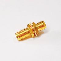 China 50 Ohm SMA Bulkhead Adapter Female to Female RF Adapter with 6GHz Frequency Range for sale
