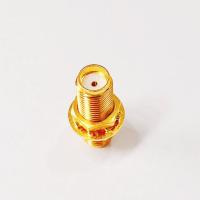 China 50 Ohm SMA Bulkhead Adapter Female to Female RF Adapter with 6GHz Frequency Range for sale