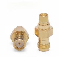 China Female RF Adapter Brass SMA To MCX Adapter 6GHz SMA / MCX-KK for sale