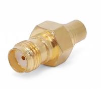 China Female RF Adapter Brass SMA To MCX Adapter 6GHz SMA / MCX-KK for sale