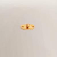 China SMPM Connector RF Male PCB Flange Connector with Gold-plated Brass and PTFE Insulator for DC-18GHz Applications for sale