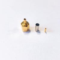 China Gold-plated Brass SMA Connector 50 Ohm RF Male Connector DC-6GHz for RG316 Coaxial Cable for sale