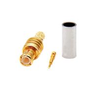 China MCX Connector RF Coaxial Connector DC-6GHz Gold-plated Brass with Push-in Coupling Structure for Quick Installation for sale
