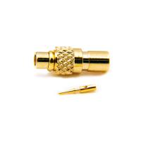 China 086 / RG405 RF MCX Connector Gold Plated Brass MMCX Connector Male MMCX-JB2 for sale