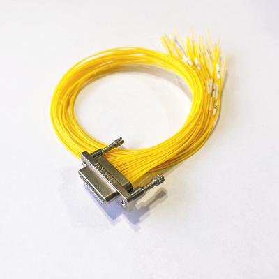 China 25 Pin Metal Body Micro-D Connector with Wide Temperature Range for Industrial Applications for sale