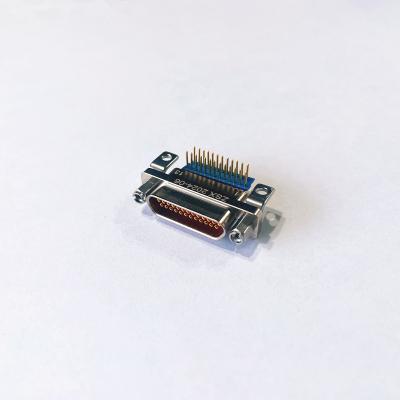 China 25 Pin Female Right Angle Micro Rectangular Electrical Connector for PCB Applications for sale