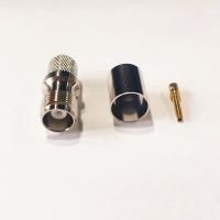 China Waterproof TNC Connector Female with Nickel Plated Brass for LMR400 Coaxial Cable DC-6GHz Frequency Range for sale