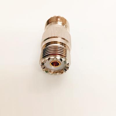 China 1GHz RF Adapter UHF / SL16 / PL259 Female To Female Adapter UHF-KK for sale