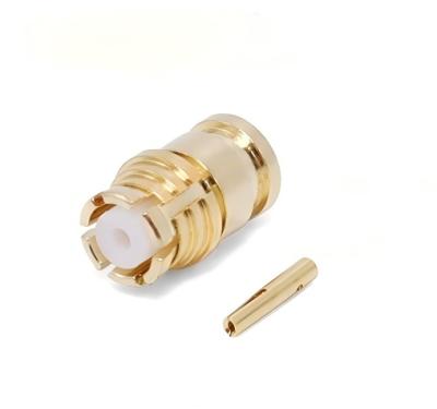 China SMP-KB2 RF Connector Female Solder Type 18GHz Gold-plated Brass for 086/Rg405 Cables for sale