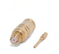 China 18GHz Frequency Range SMP-KB3 Female RF Connector with Gold-plated Brass and PTFE Insulator for 141/RG402 Cables for sale