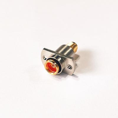 China Brass Radio Frequency Adapters DC-18GHz BMA To SMA Adapter 50 Ohm BMA/SMA-KFK3 for sale