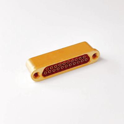 China Glass Sintered Sealed J30J Micro-D Connector with 3A Rated Current for Aeronautics and Astronautics and Aerospace Applications for sale