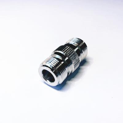 China Brass Plated RF Adapter N Type Female to Female DC-6GHz Gold-Plated PTFE Insulator for sale