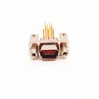 China Micro-D Connectors 9 Pins Jack (Female) Righe Angel PCB Connector J30J-9ZKWP7 for sale