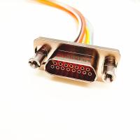 China J29A-15ZKP Micro-D Connector with Threaded Locking Precision Twisted Wire Elastic Pins and 9-66 Pins Configuration for sale