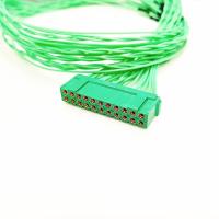 China Micro Rectangular PCB Connector JL23-22TKY 22Pins Plug with Gold-Plated Contacts and 2.54mm Double-Row Spacing in PPS Insulator for sale