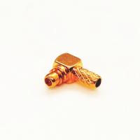 China 50 Ohm Gold-plated Brass MMCX Connector Crimping Type for RG316/RG174 Coaxial Cable for sale