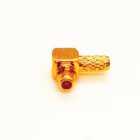 China 50 Ohm Gold-plated Brass MMCX Connector Crimping Type for RG316/RG174 Coaxial Cable for sale
