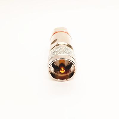 China UHF Male Straight RF Connector with Nickel-Plated Brass and PTFE Insulator for DC-1GHz Frequency Range for sale
