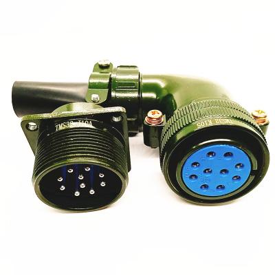 China Aluminum Alloy Aviation Plug Connector with 1500V Withstand Voltage and -55℃~+125℃ Working Temperature for Aerospace and Industrial Applications for sale